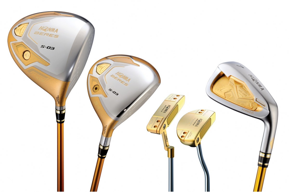 Sparkling on the grass. 'Honma Five Star' is not just golf clubs ...